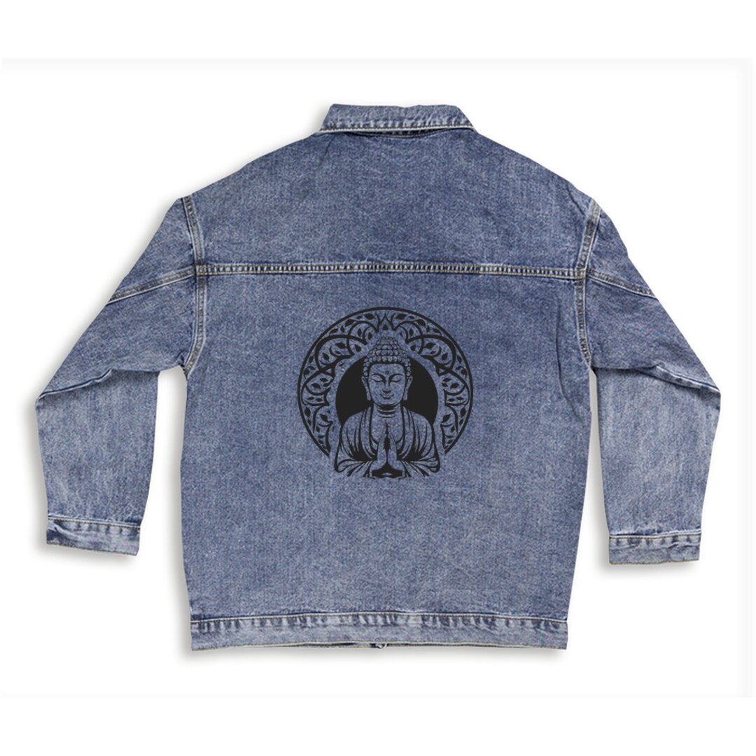 Buddha Denim Jacket - Etsy