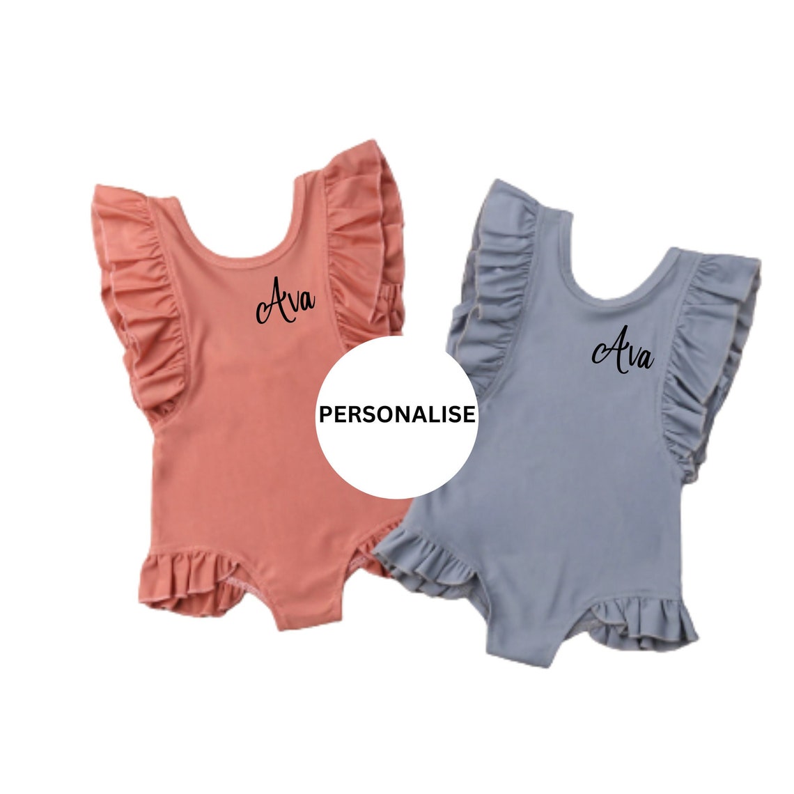 Personalised Kids Swimwear, Girls Swimming Costume, Holiday Clothes - Etsy