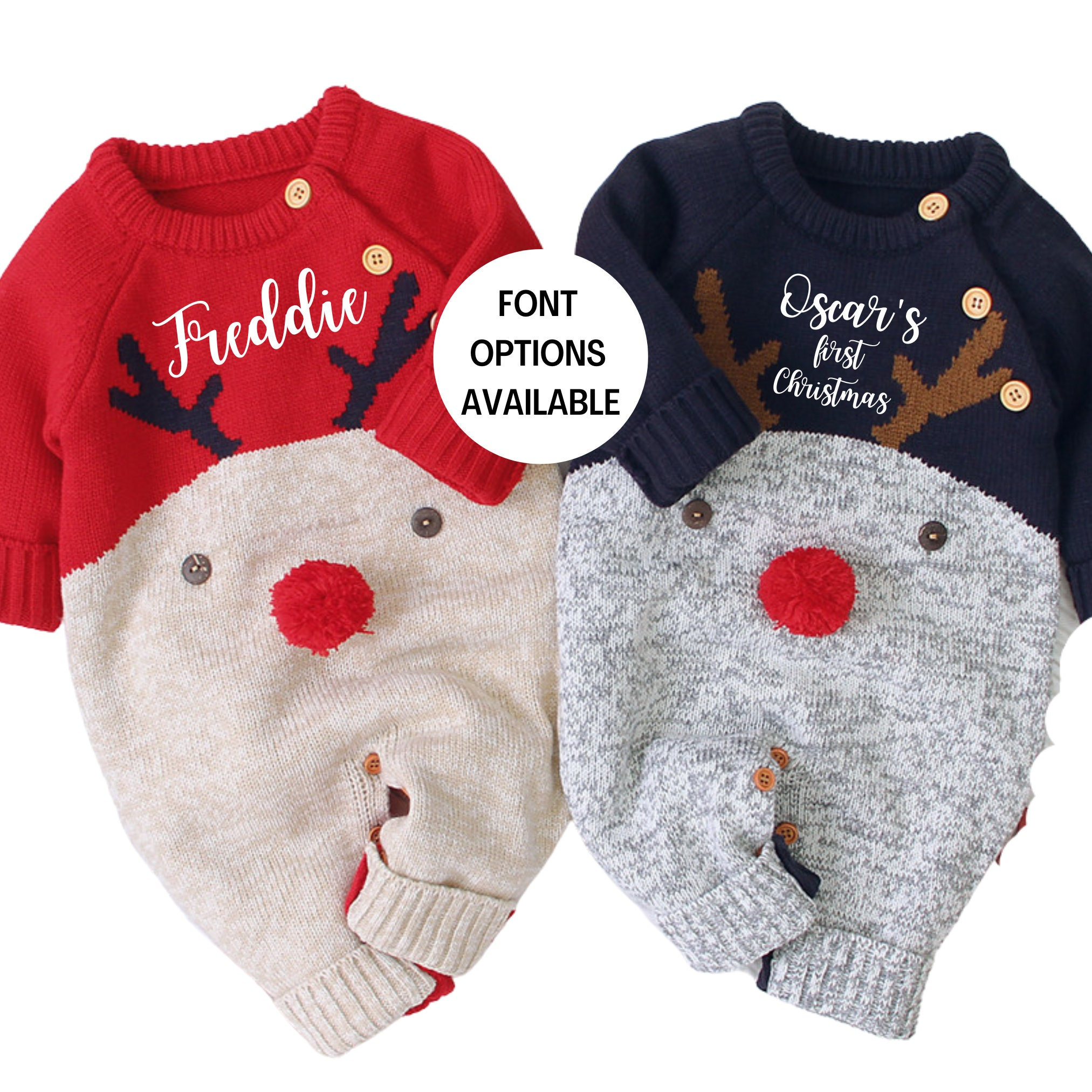 Christmas Rompers for Baby Boys - Etsy UK