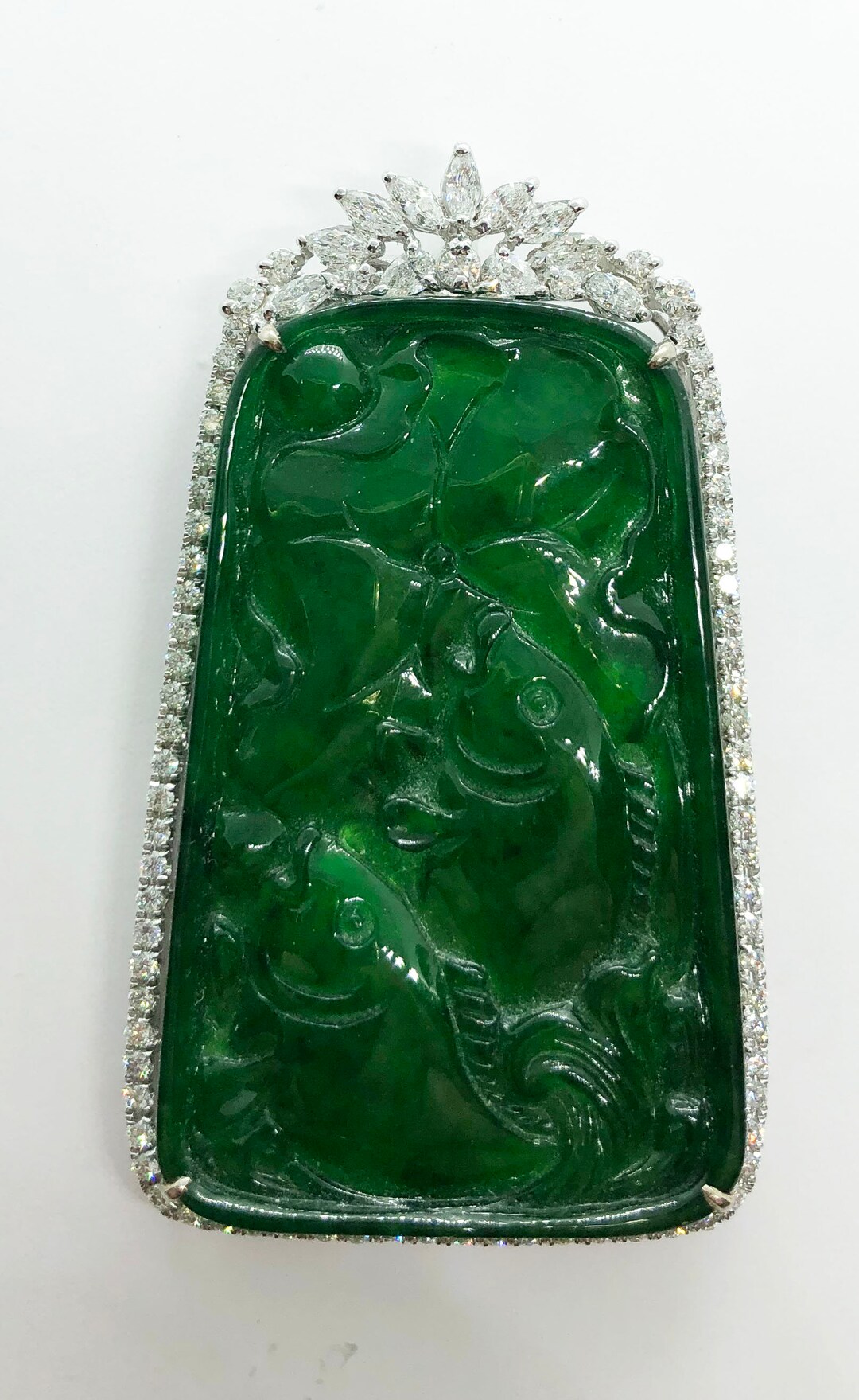 Natural Untreated Burmese Jade Fish Pendant Type A Jadeite - Etsy