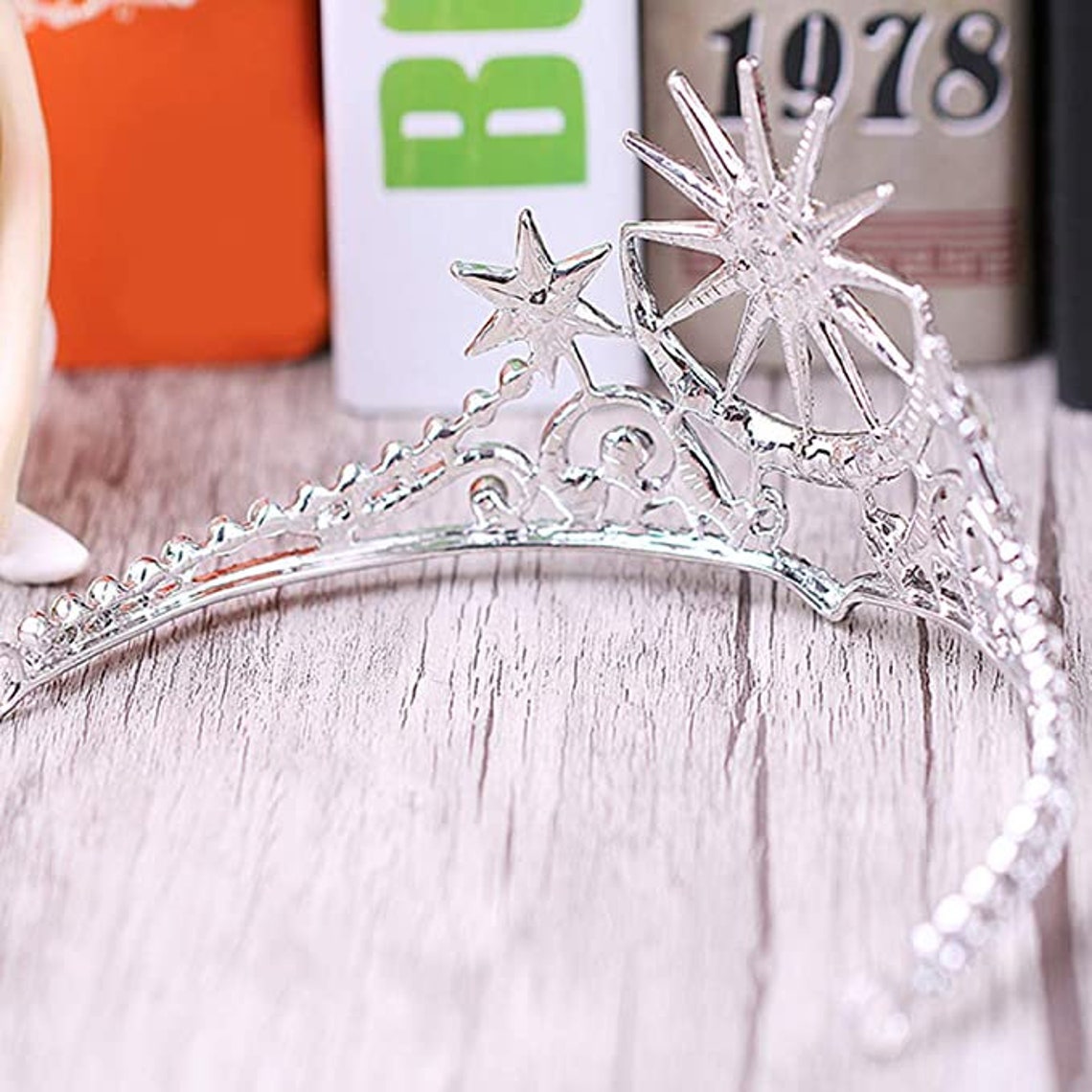 Silver Star Tiara Celestial Crystal Crown Star Crystal Headpiece ...