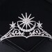 Silver Star Tiara Celestial Crystal Crown Star Crystal Headpiece ...