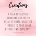 Blank Bubble Digital Calendar | Digital Planner | Simple Calendar ...