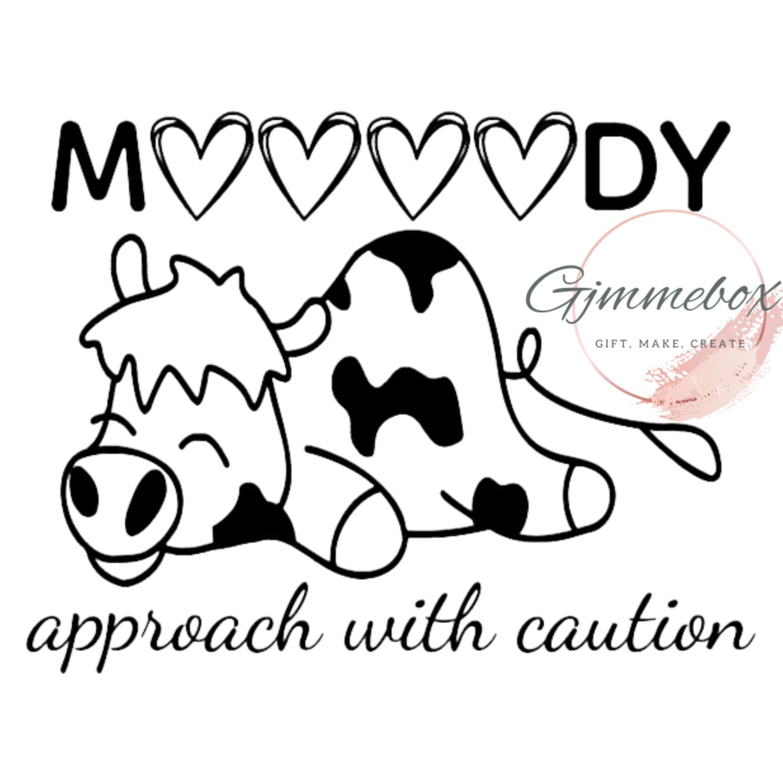 Moody Cow Png, Digital Png Cow, Cute Cow Png, Sarcastic Png, Gen X ...