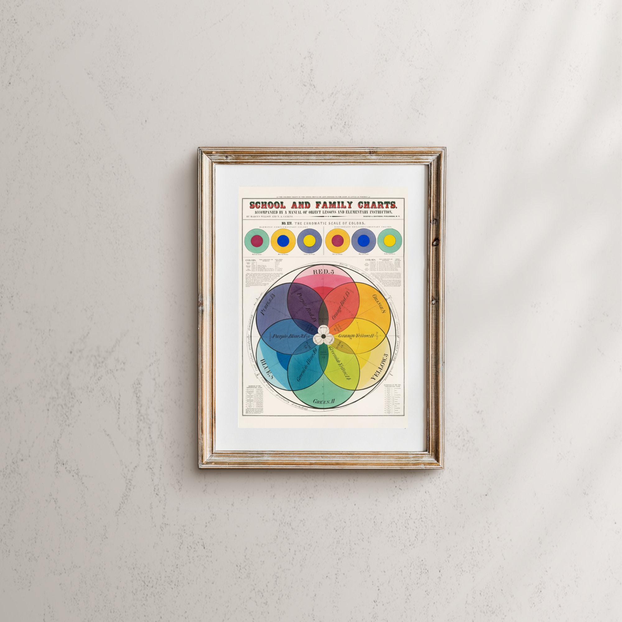 Chromatic Scale of Colors 1890 Vintage Illustration - Etsy