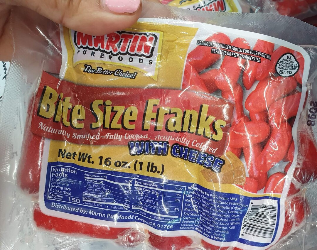 Martin Purefoods Bite Size Franks With Cheese - Etsy