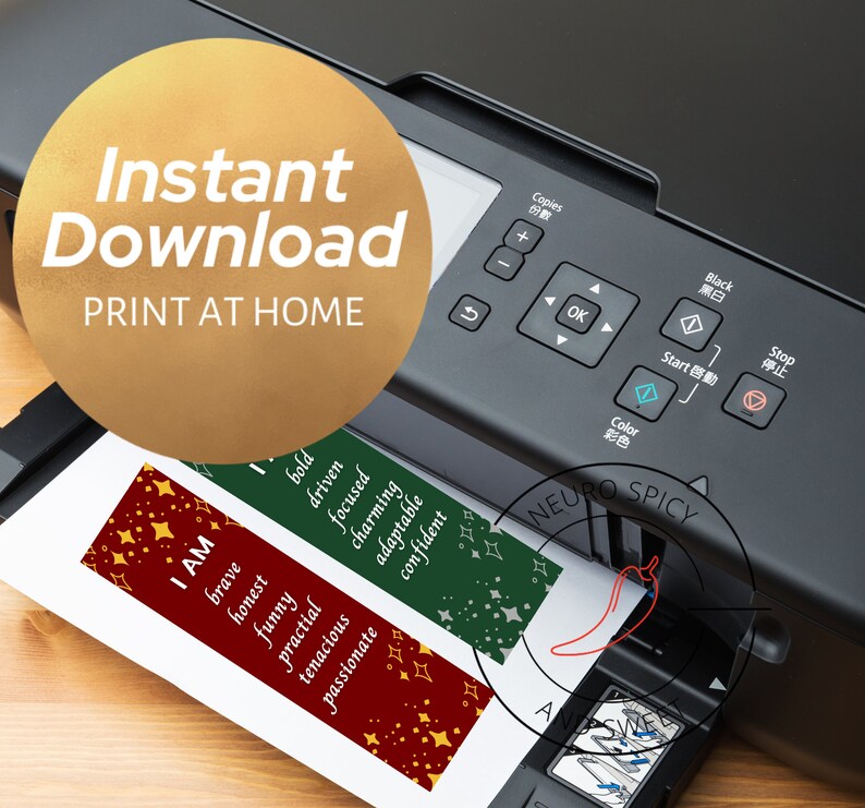 HP House Bookmarks, Digital Bookmarks, HP House Affirmations, Wizard ...