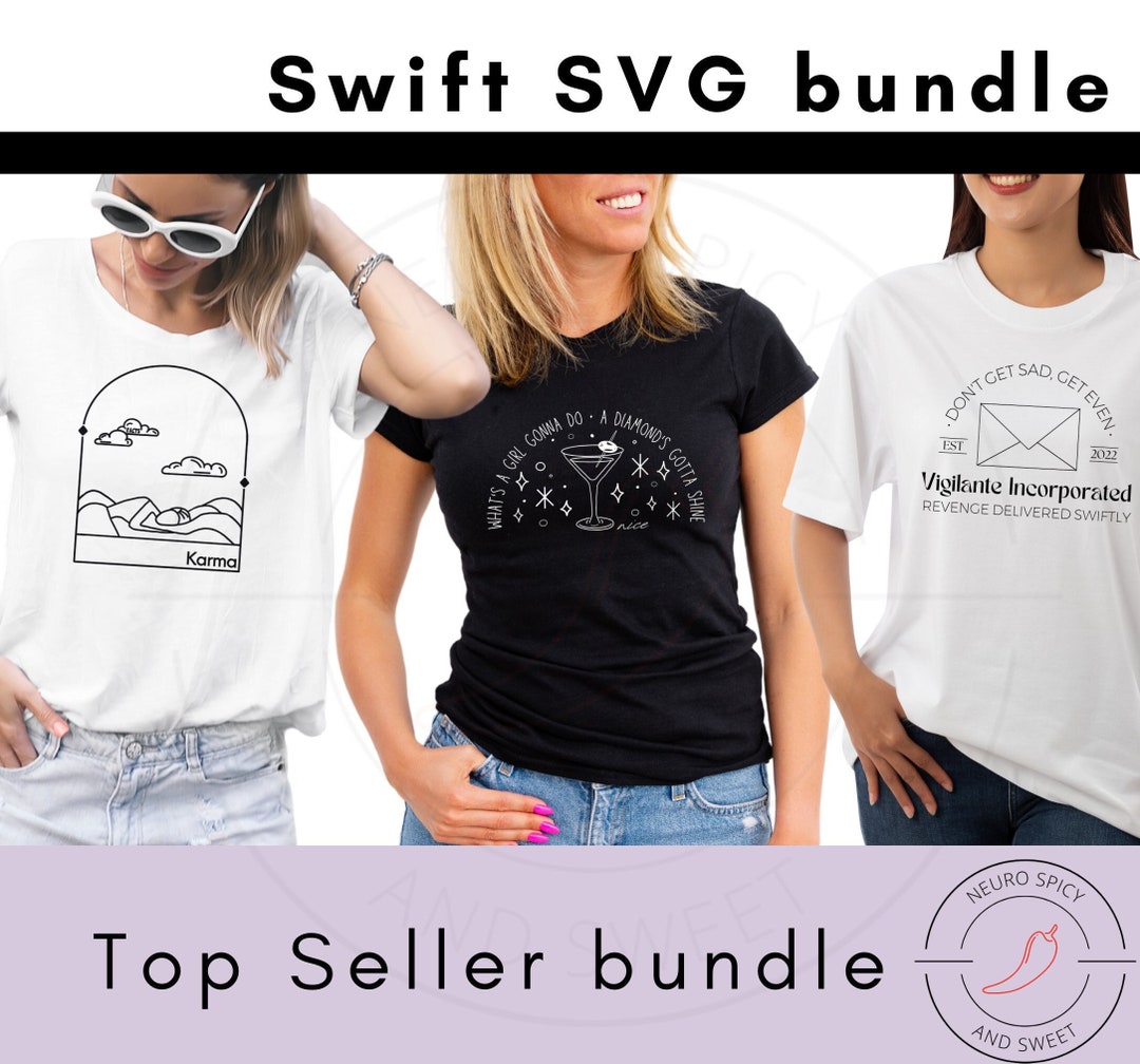 Swift SVG Digital Bundle Pack, Taylor Merch, Tswift Stickers, Swift ...