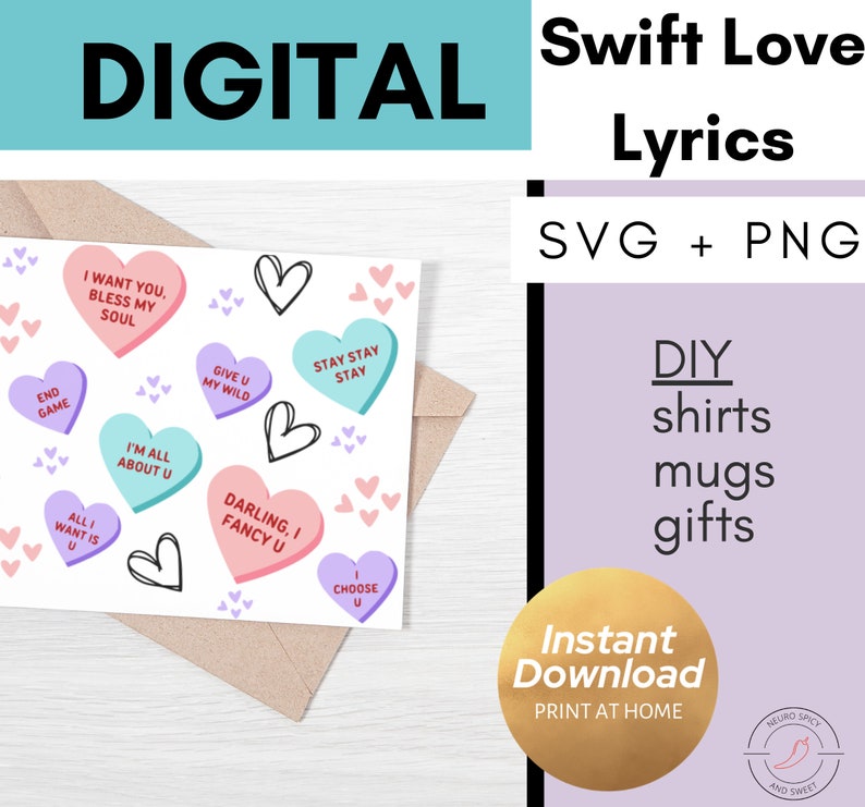 Swift Love Lyrics SVG Digital, Taylor Merch, Beer Can Cup SVG ...
