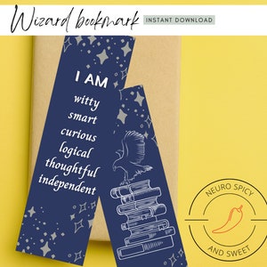 HP House Bookmarks Digital Bookmarks HP House Affirmations - Etsy