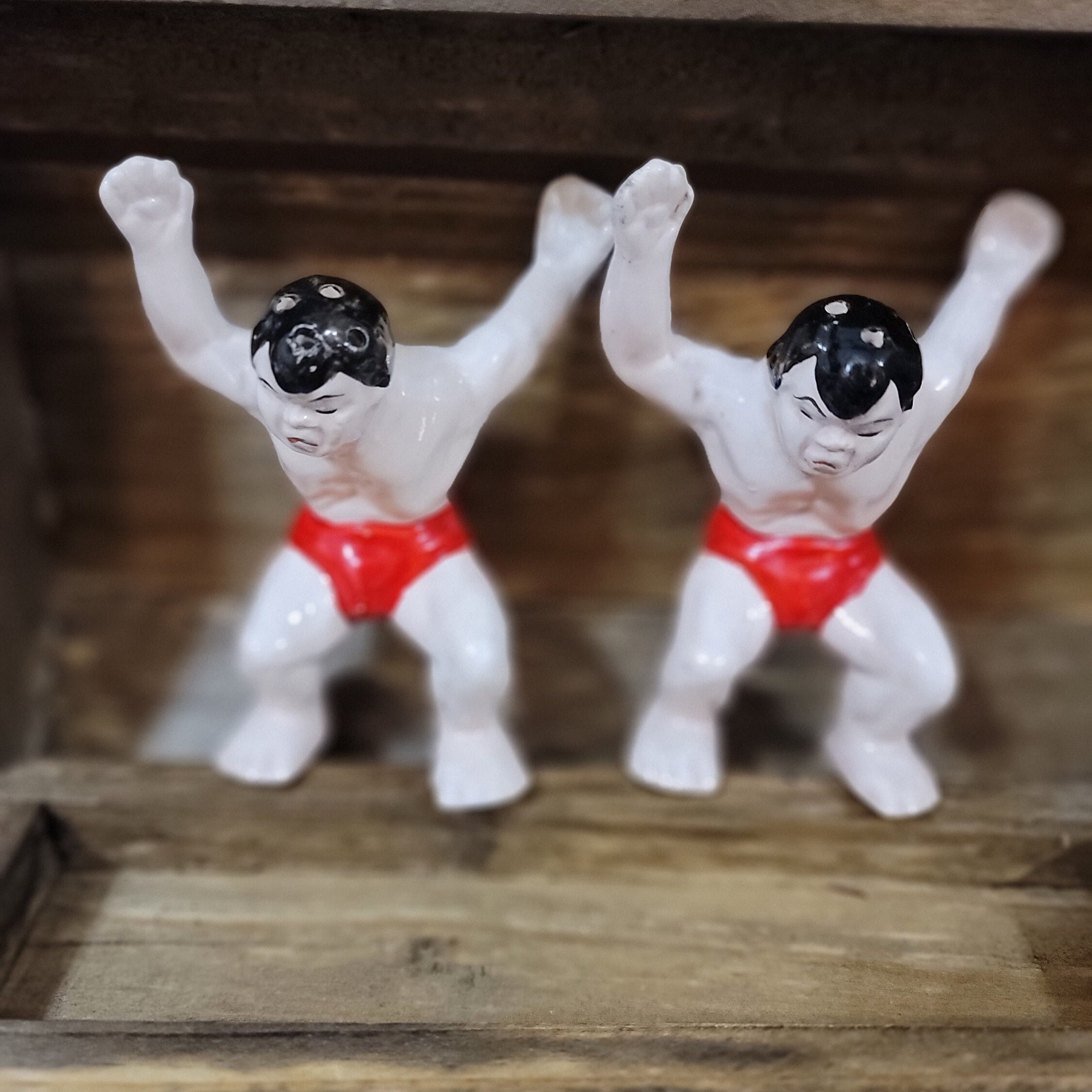 Vintage Sumo Wrestler Salt and Pepper Shaker Set - Etsy