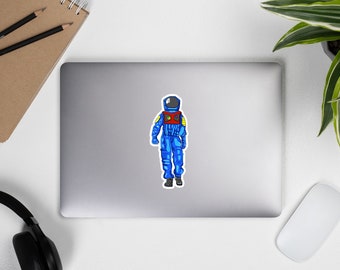 Holographic Astronaut Snail Sticker - Etsy