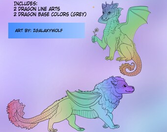 Fluffy Dragon Base - Etsy