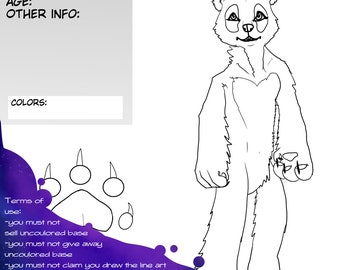 Furry Bear Template - Etsy
