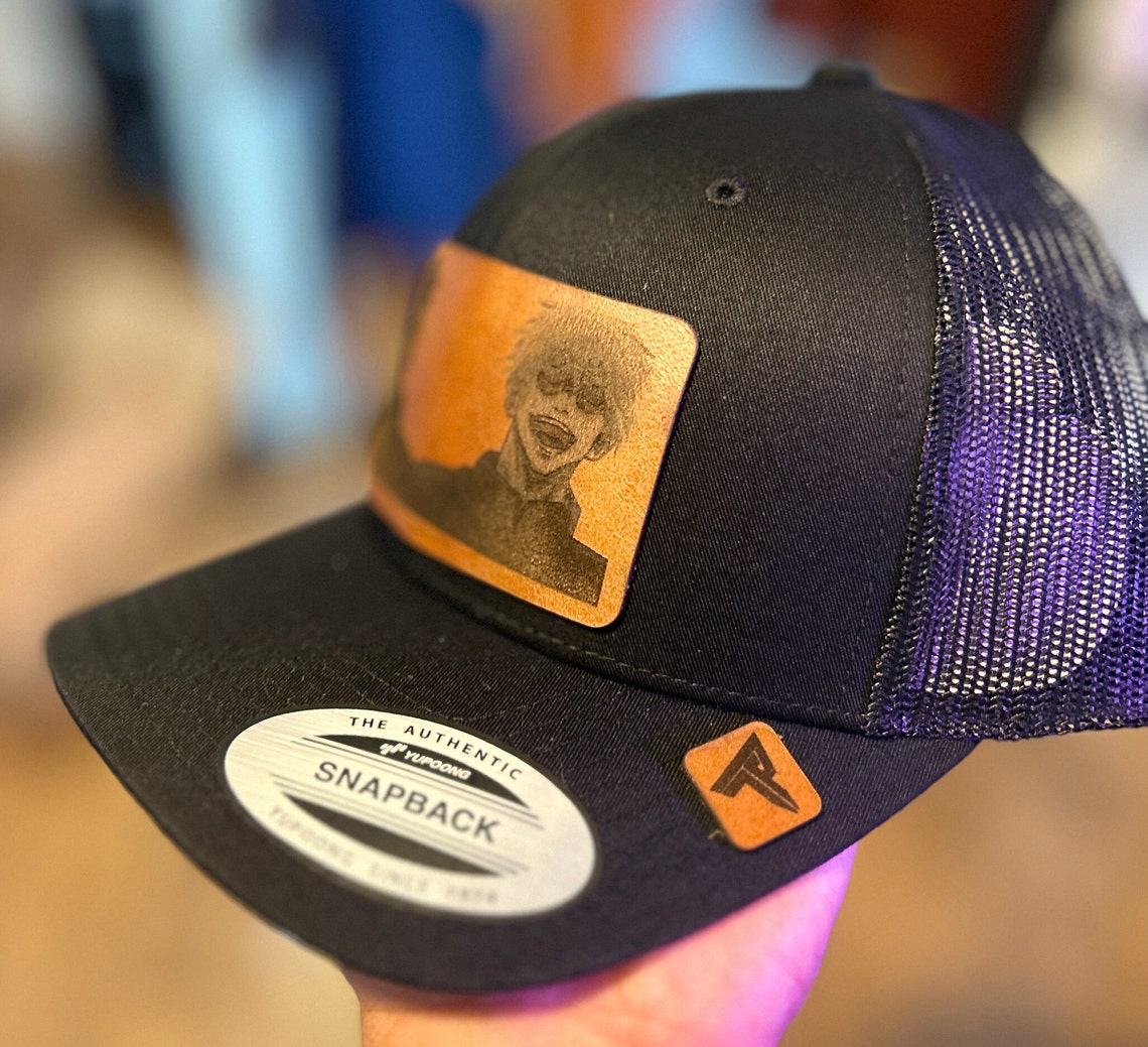 Satoru Gojo & Suguru Geto Brown Leather, Black Trucker Hat | One Size ...