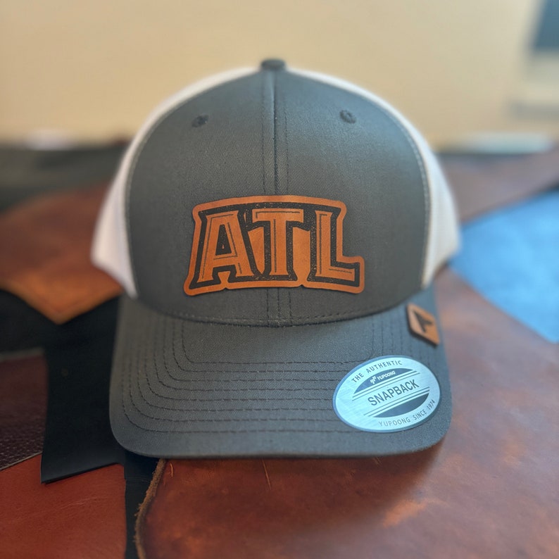 ATL Logo / Real Leather / Trucker Hat / Tuttopelle - Etsy