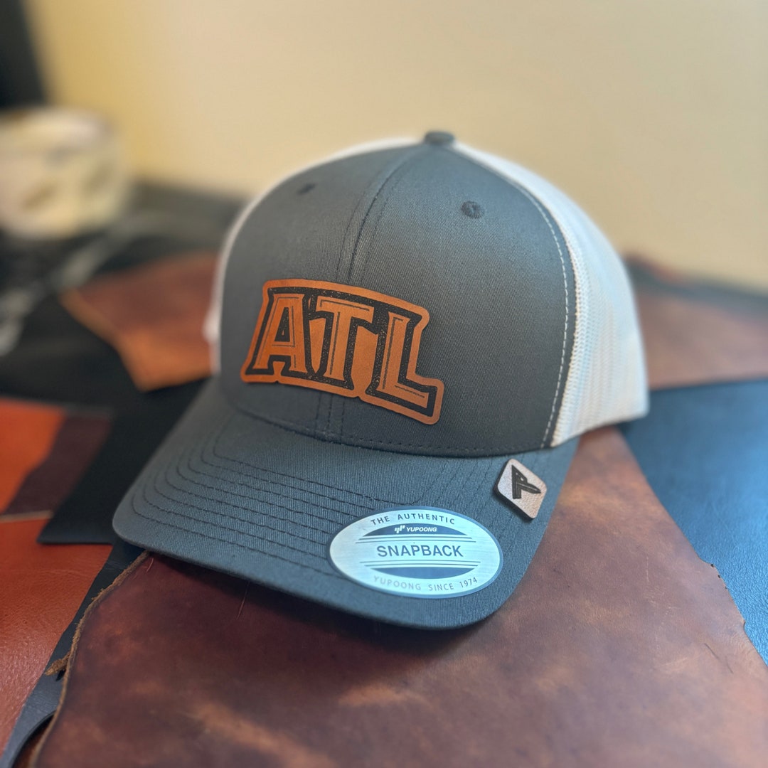 ATL Logo / Real Leather / Trucker Hat / Tuttopelle - Etsy