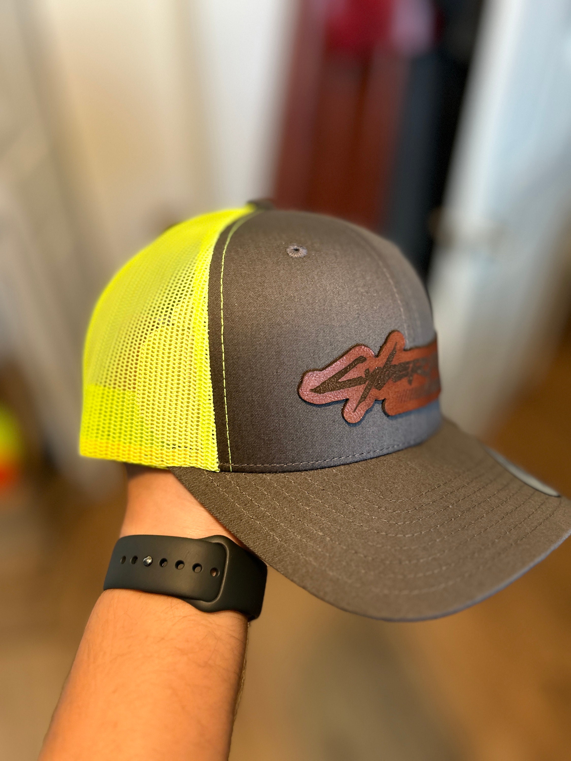 Cyberpunk Edgerunners Trucker Hat – Engraved Leather Patch, Anime Fan ...