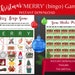 Christmas MERRY Bingo Game | Christmas Bingo Game | Instant Download - Etsy
