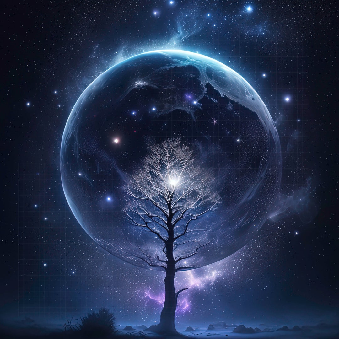 Art Prints Celestial Wall Art Moon Art Ai Artwork Ethereal Moon Art ...