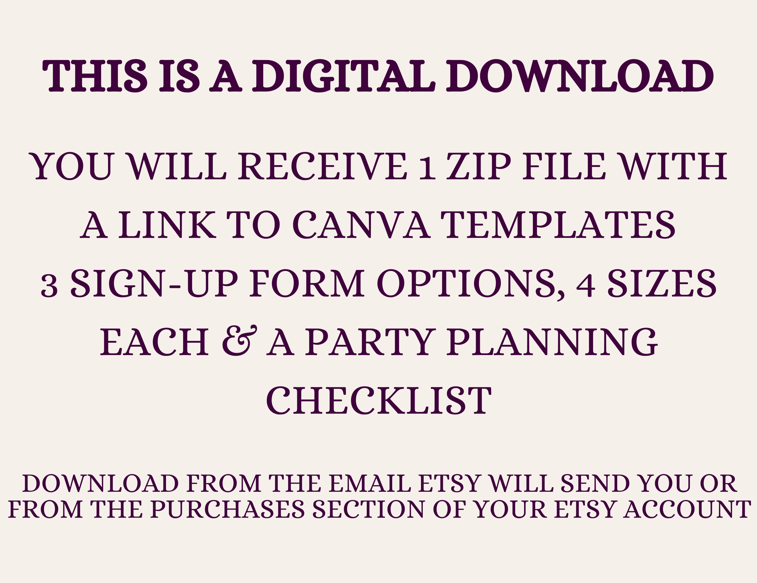 Potluck Sign up Sheet Birthday Party for Kids Boy Birthday Party Girl ...