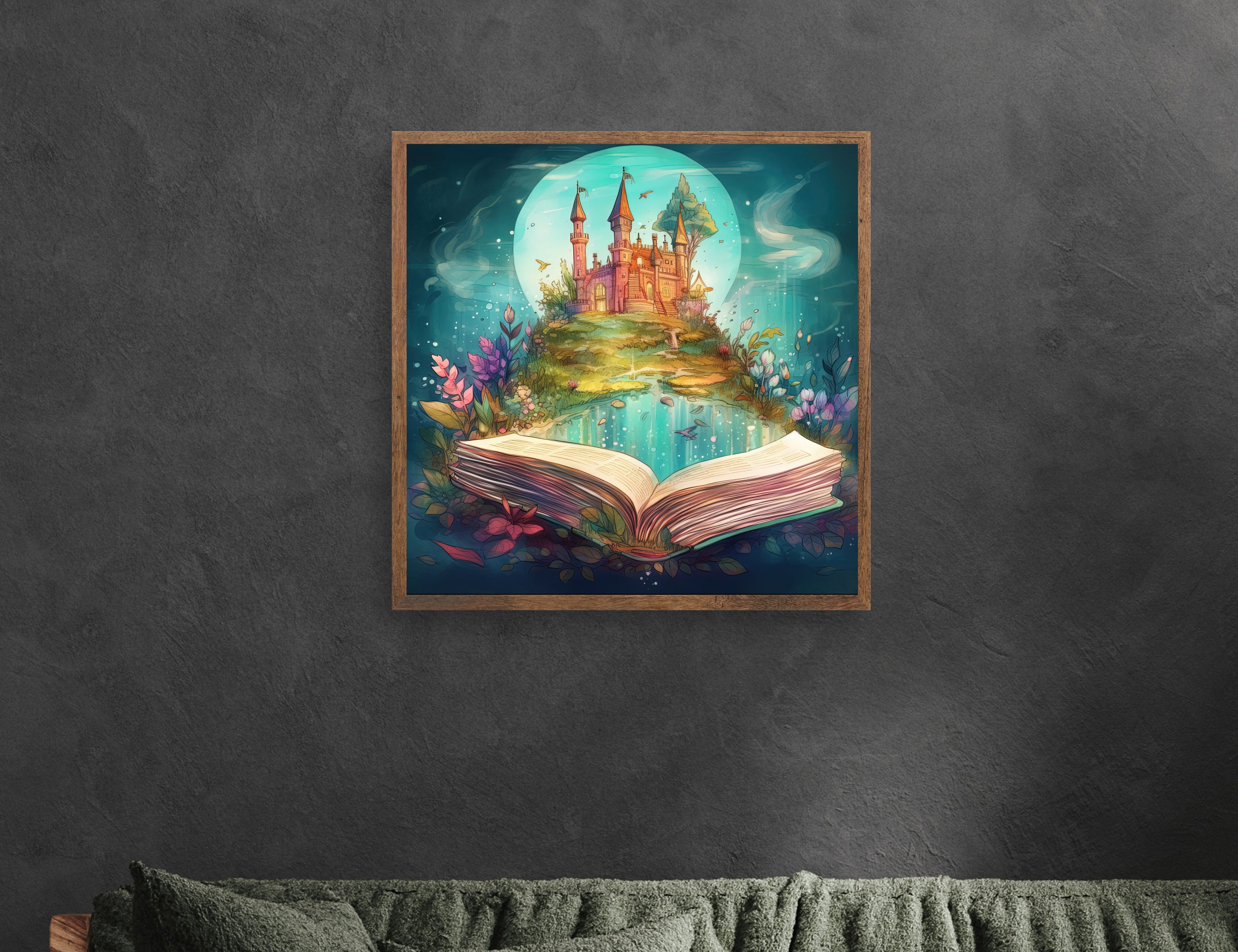 Storybook Art Print Ai Artwork Fantasy Storybook Art Printable Wall Art ...