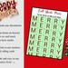 Christmas MERRY Bingo Game Christmas Bingo Game Instant Download - Etsy