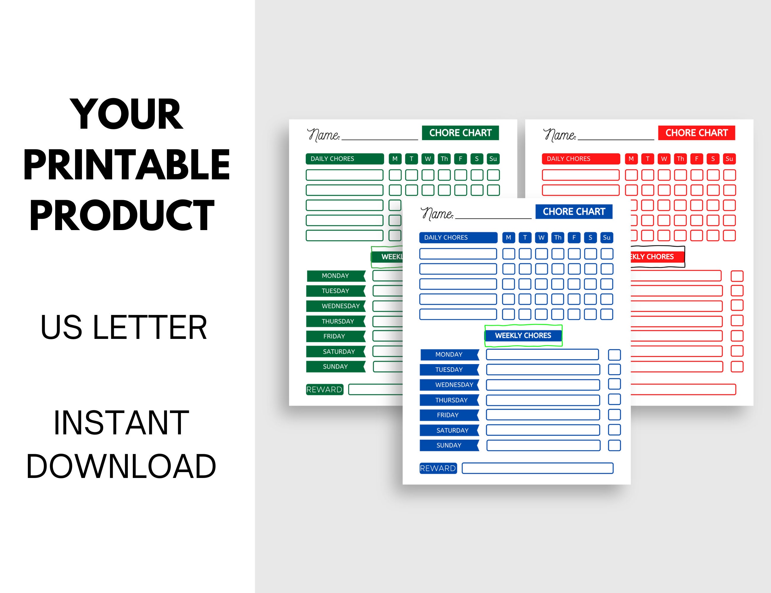 Printable Chore Charts Honey-do Chart Lists Organization and - Etsy UK