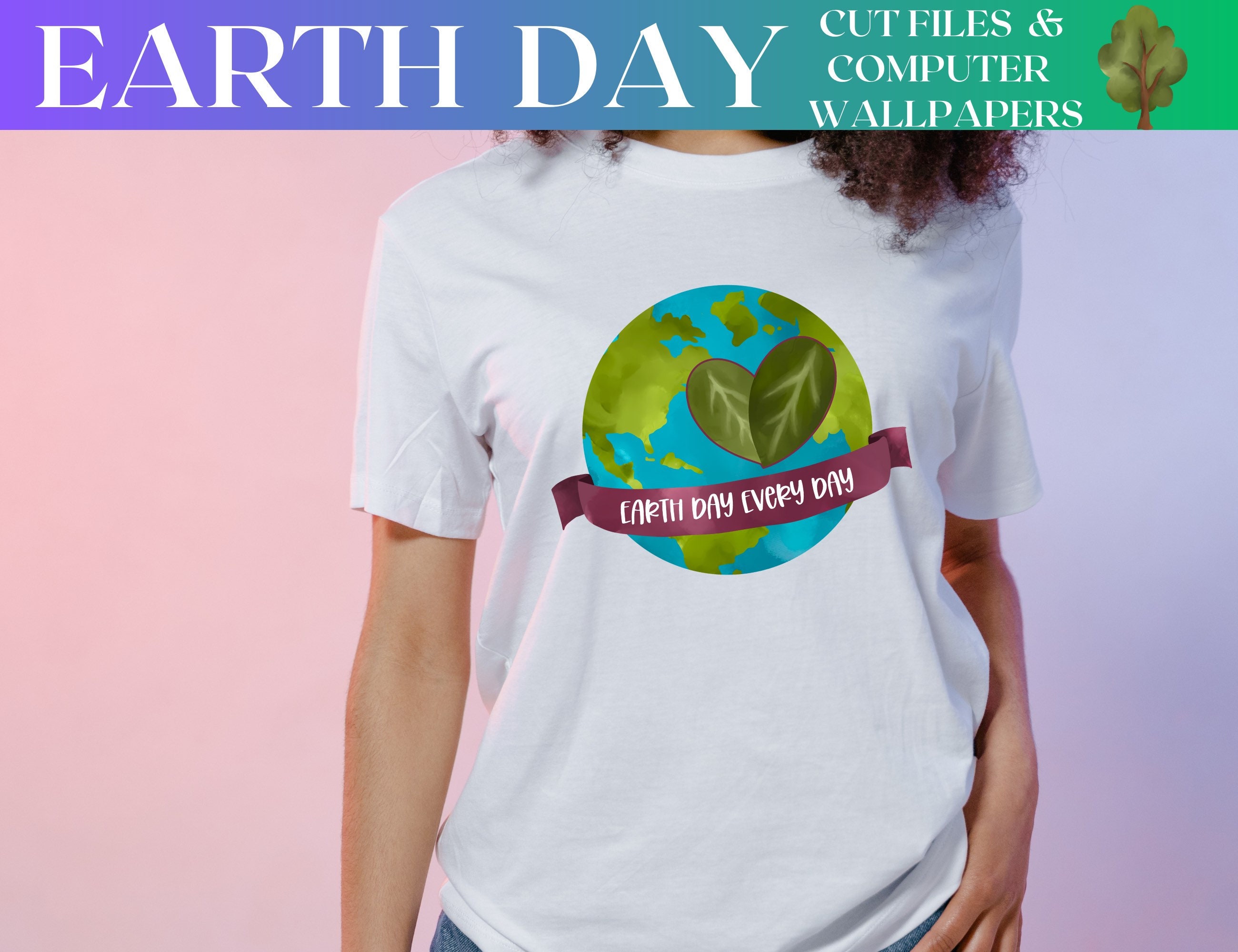 Earth Day Desktop Wallpaper and Digital Image Bundle Earth - Etsy