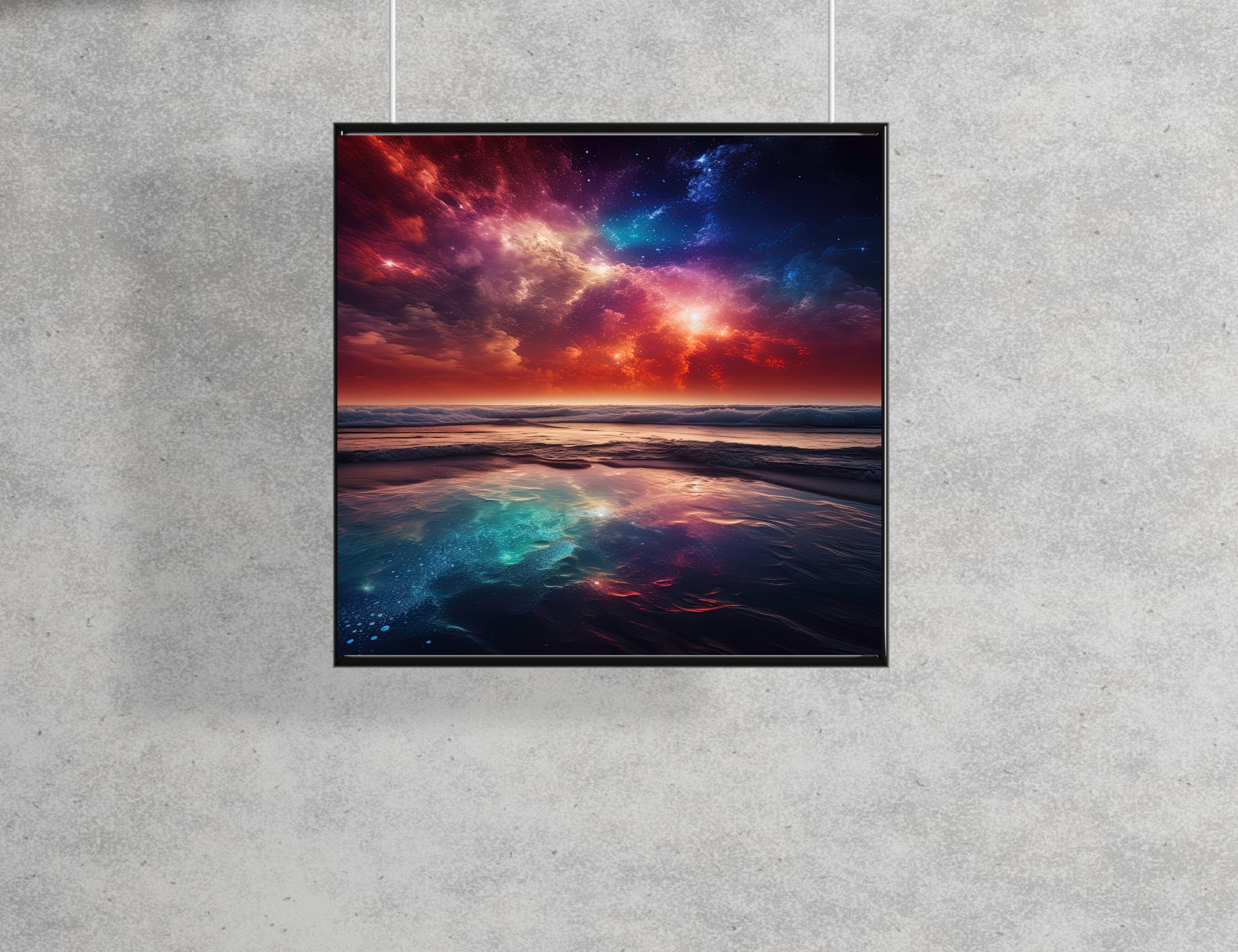 Space Art Prints Space Themed Art Ocean Wall Art Ai Art Nebula Space ...