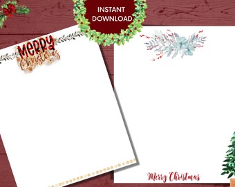 Ultimate Classic Holiday Stationary Bundle, Printable CHRISTMAS ...
