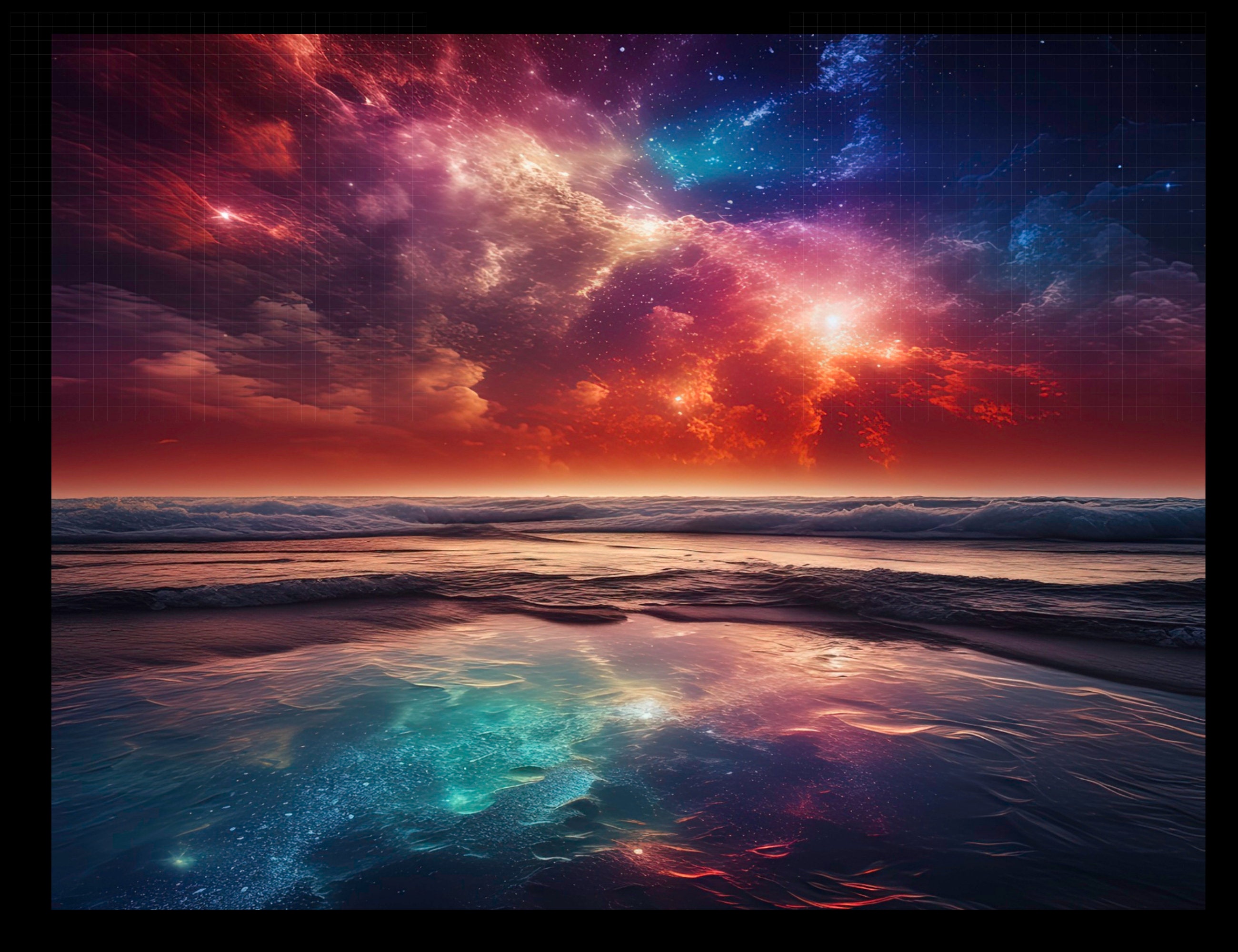 Space Art Prints Space Themed Art Ocean Wall Art Ai Art Nebula Space ...