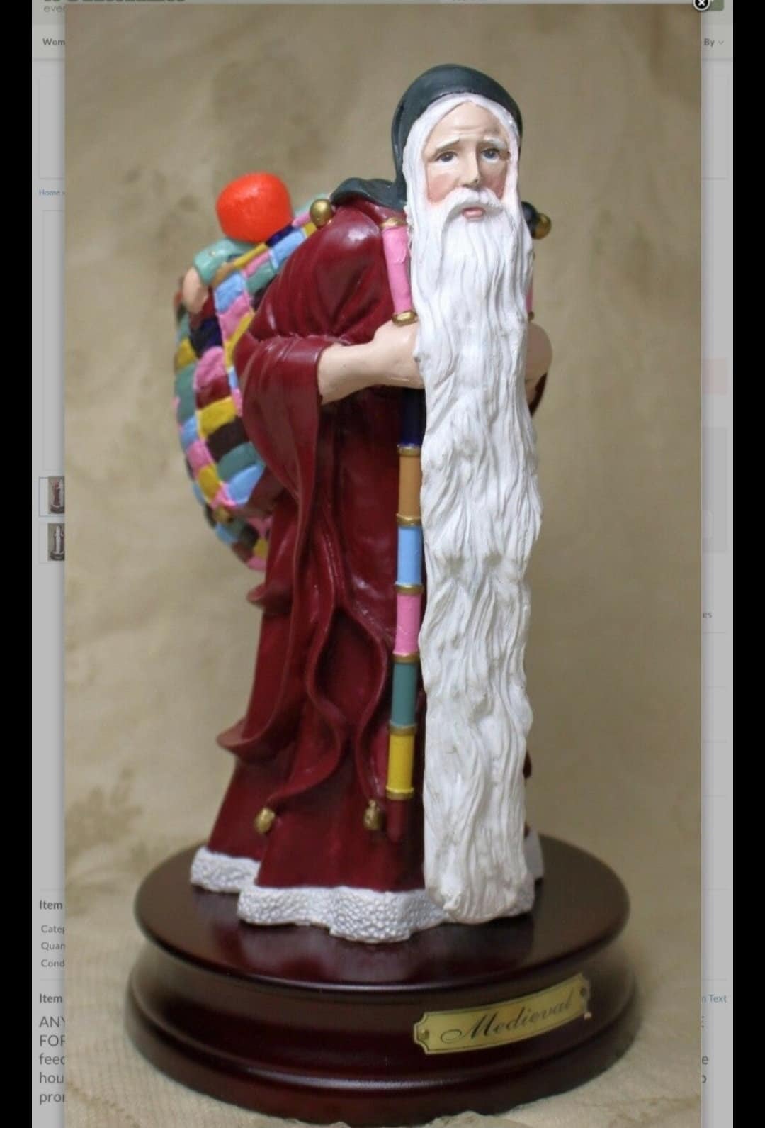 Duncan Royale Medieval Santa - Etsy