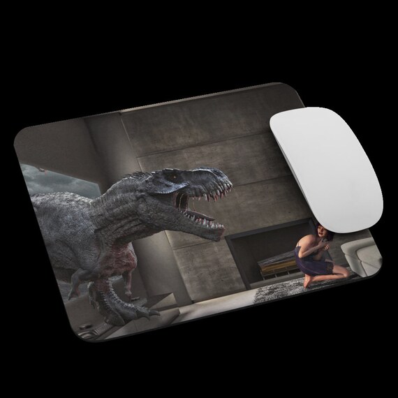 T Rex Coming to Life Mouse Pad - Etsy