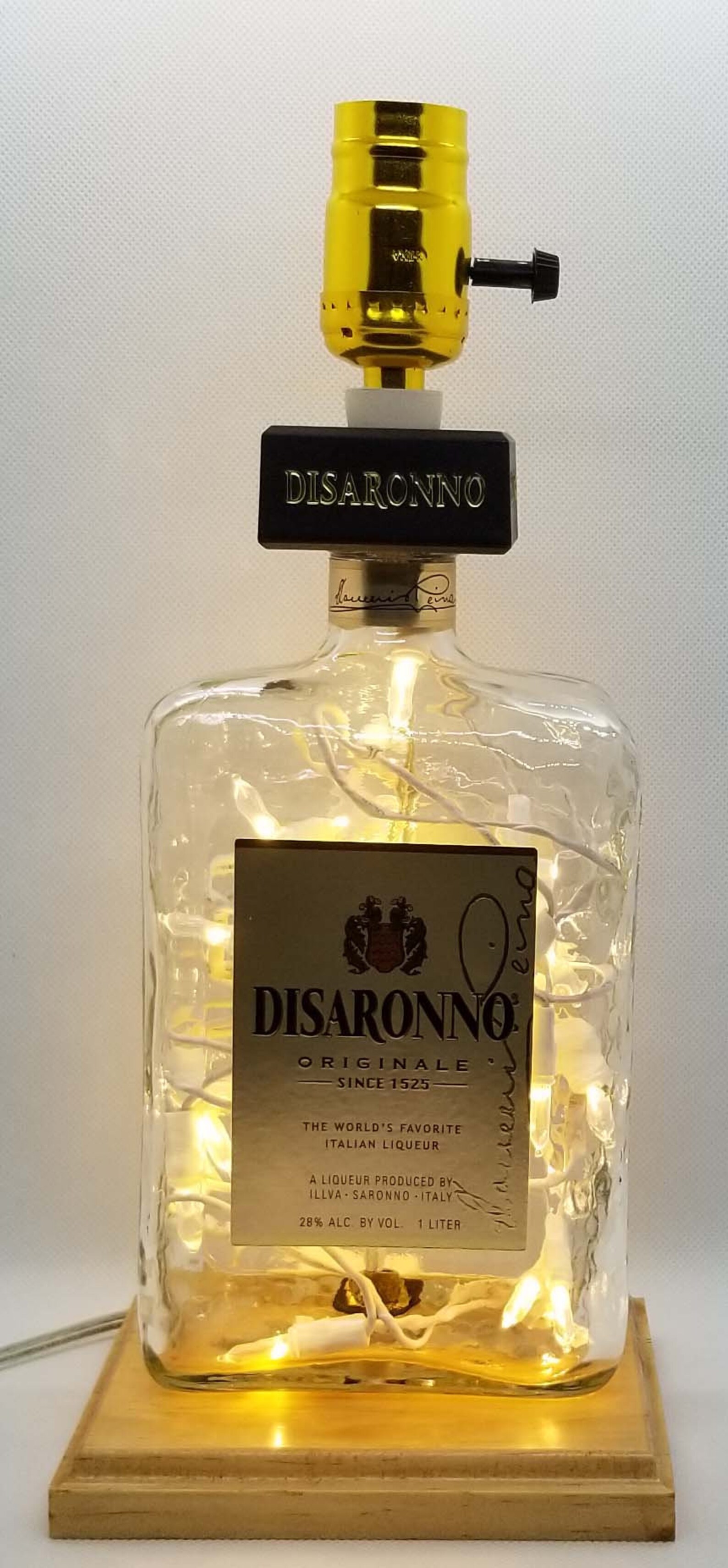 Disaronno Liqueur 1L Bottle Lamp - Etsy