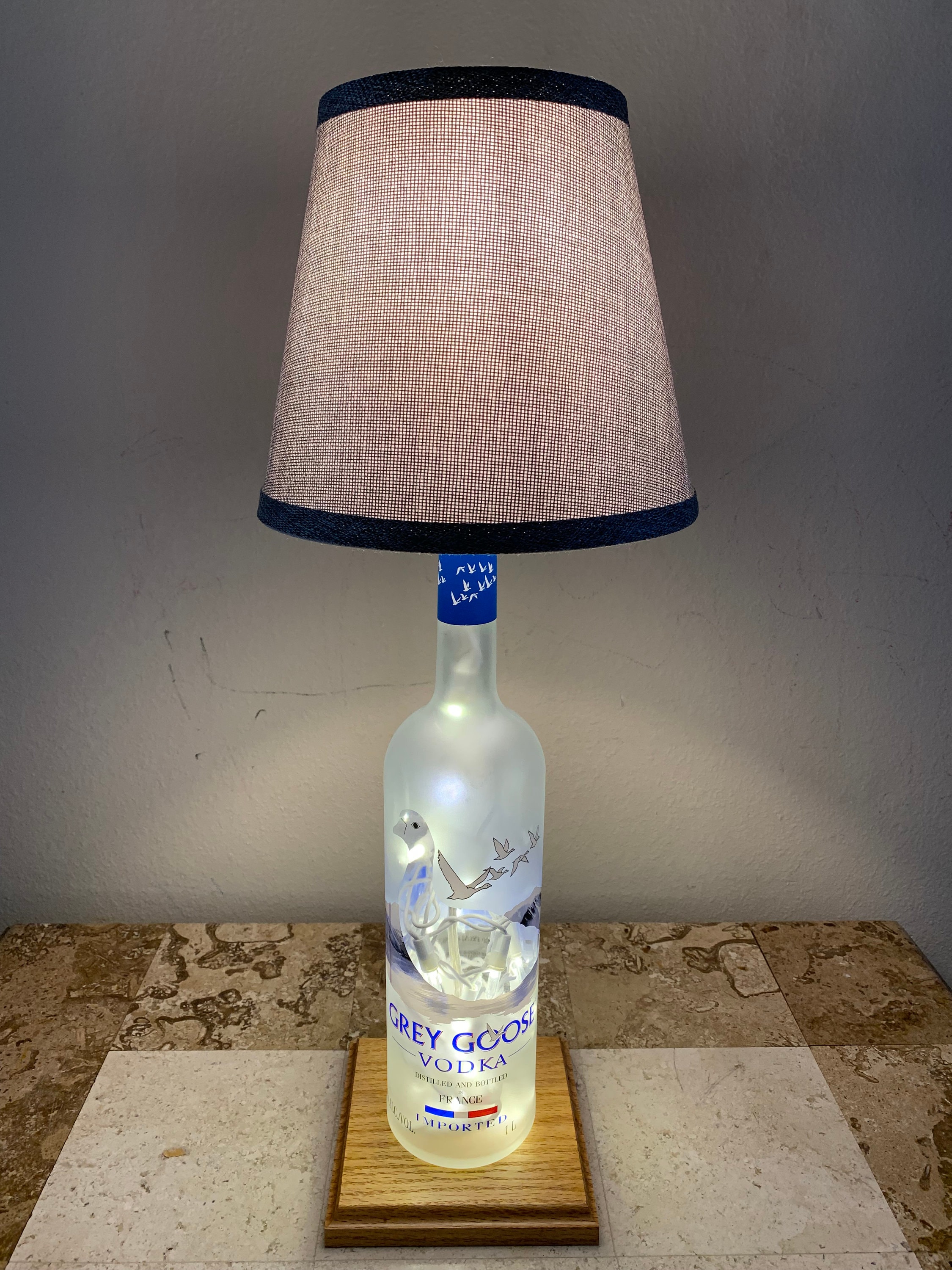 Grey Goose Vodka 1L Bottle Lamp - Etsy
