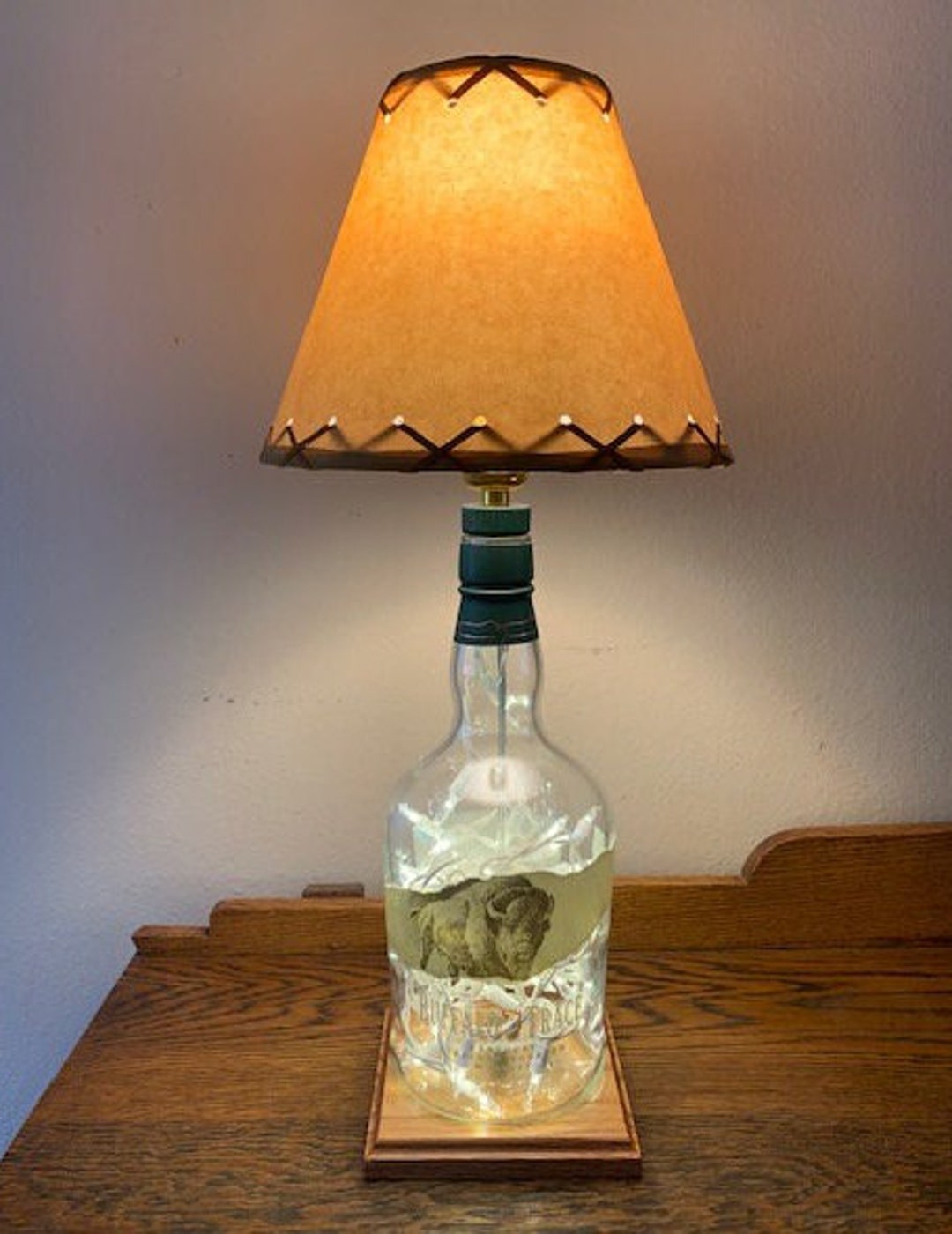 Buffalo Trace Bourbon Whiskey 1L Bottle Lamp - Etsy