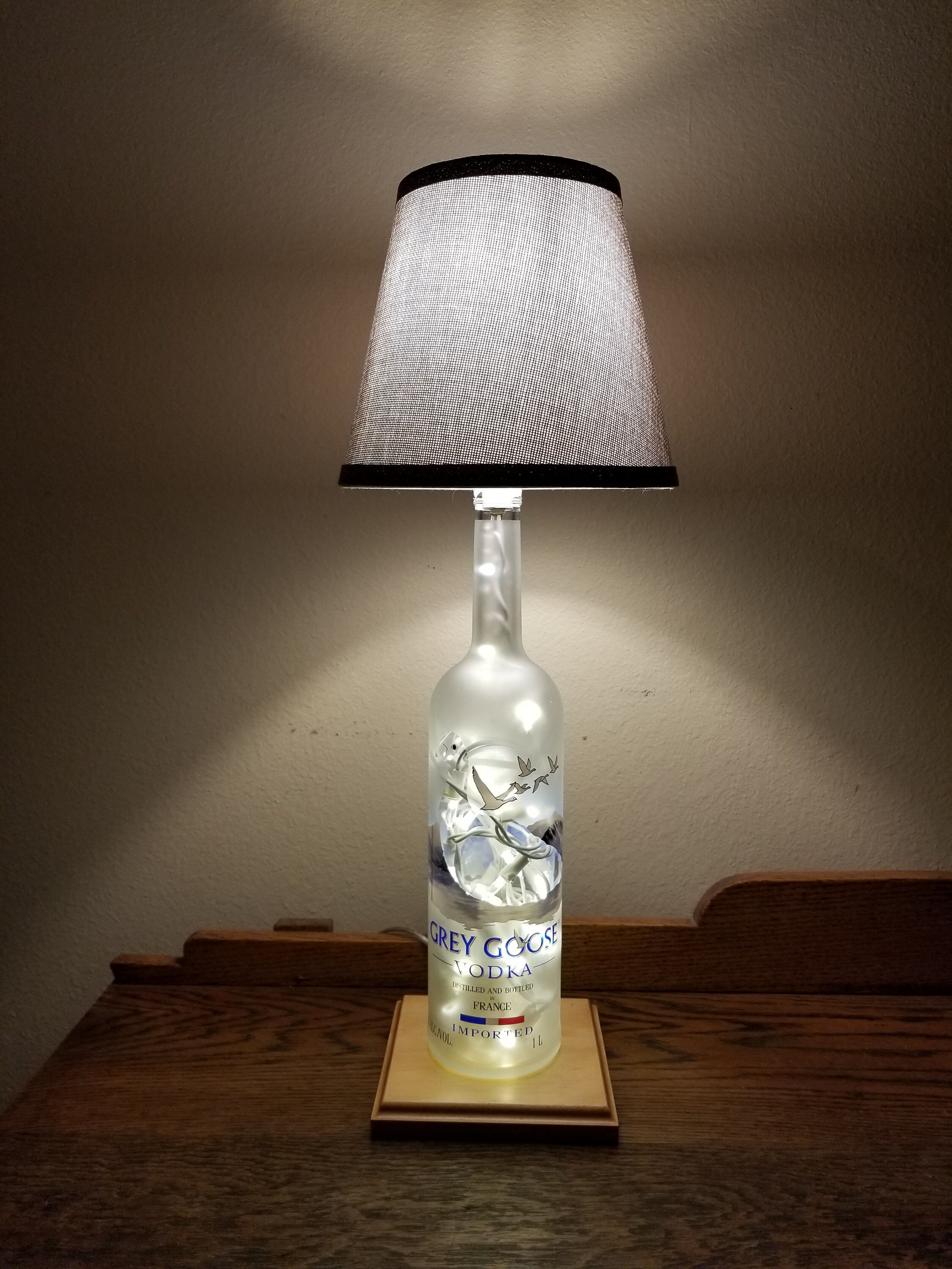 Grey Goose Vodka 1L Bottle Lamp - Etsy