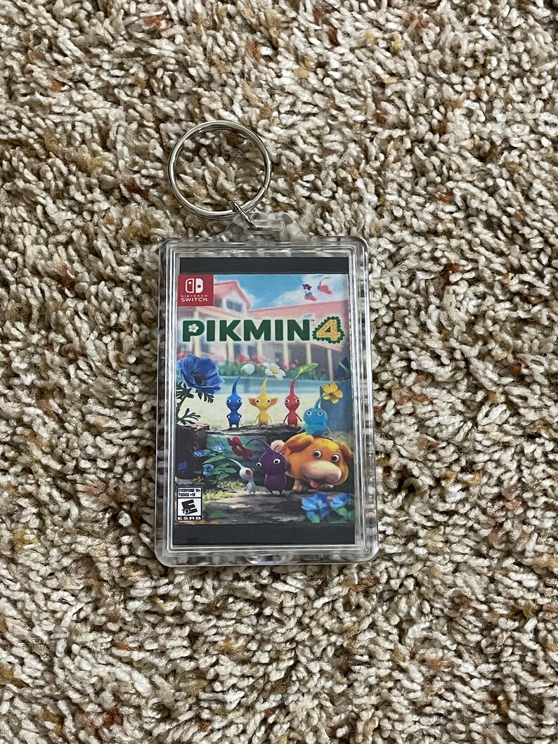 Pikmin 4 “ "video Game Cover Art Custom Key Chain Display, Christmas ...