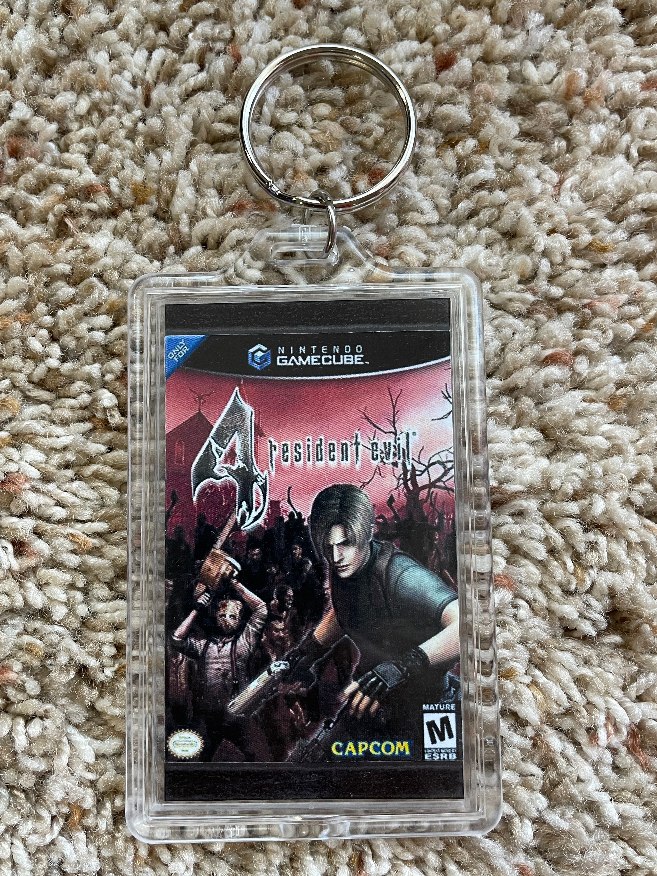 Resident Evil 4 video Game Cover Art Custom Key Chain - Etsy