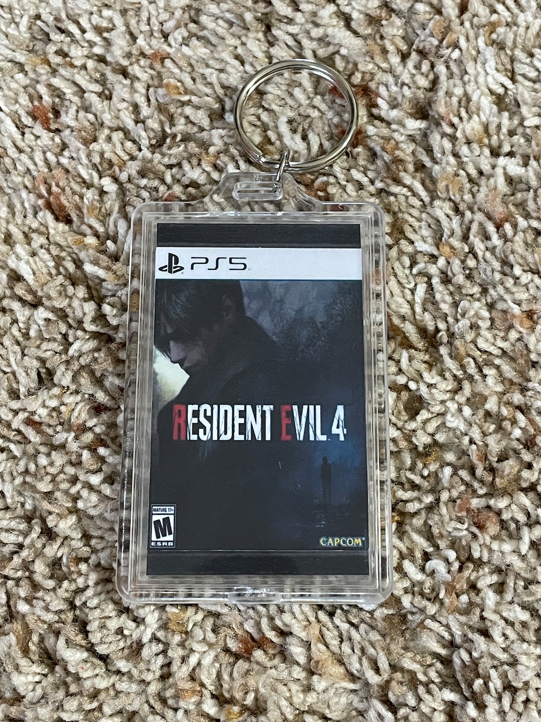 Resident Evil 4 "video Game Cover Art Custom Key Chain Display ...
