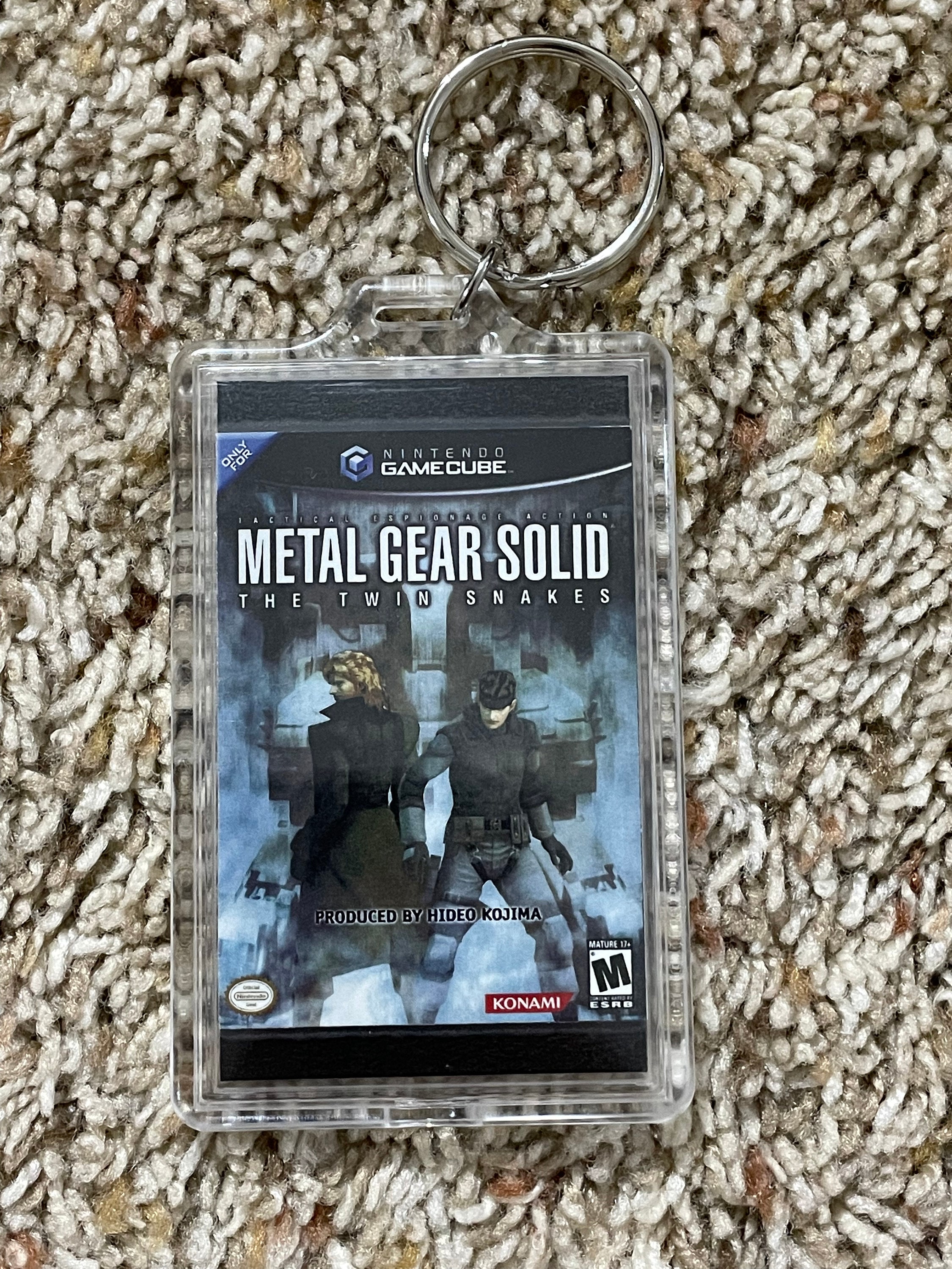 Metal Gear Solid the Twin Snakes video Game Cover Art Custom Key Chain ...