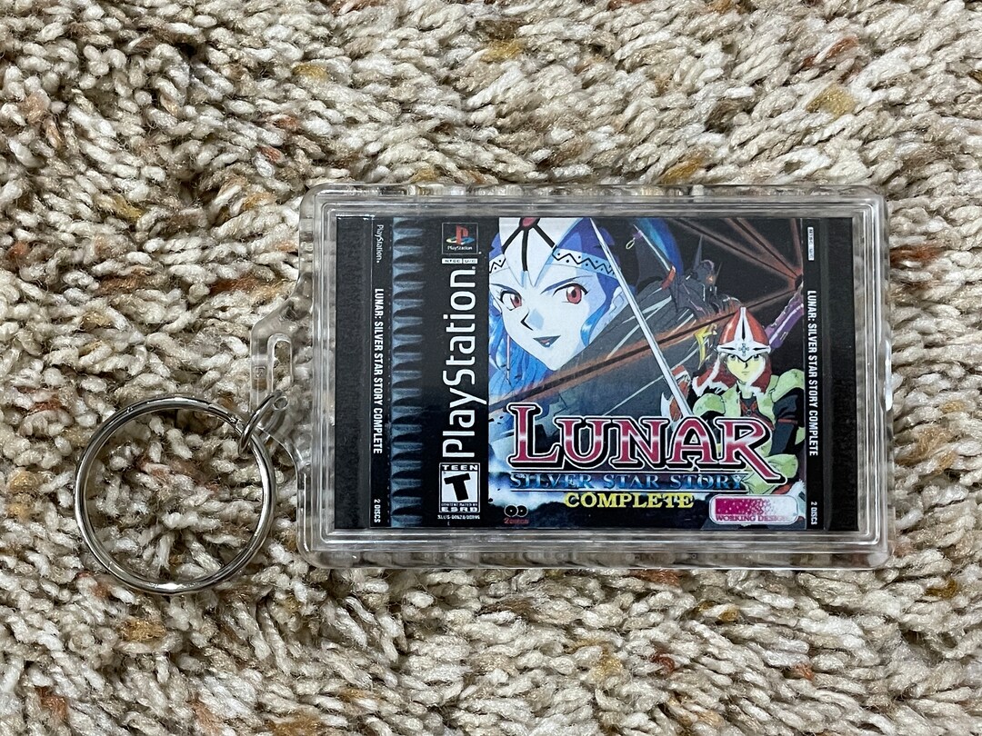Lunar Silver Star Story "video Game Cover Art Custom Key Chain Display ...