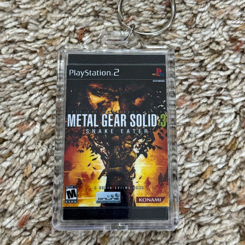 Metal Gear Keychain - Etsy