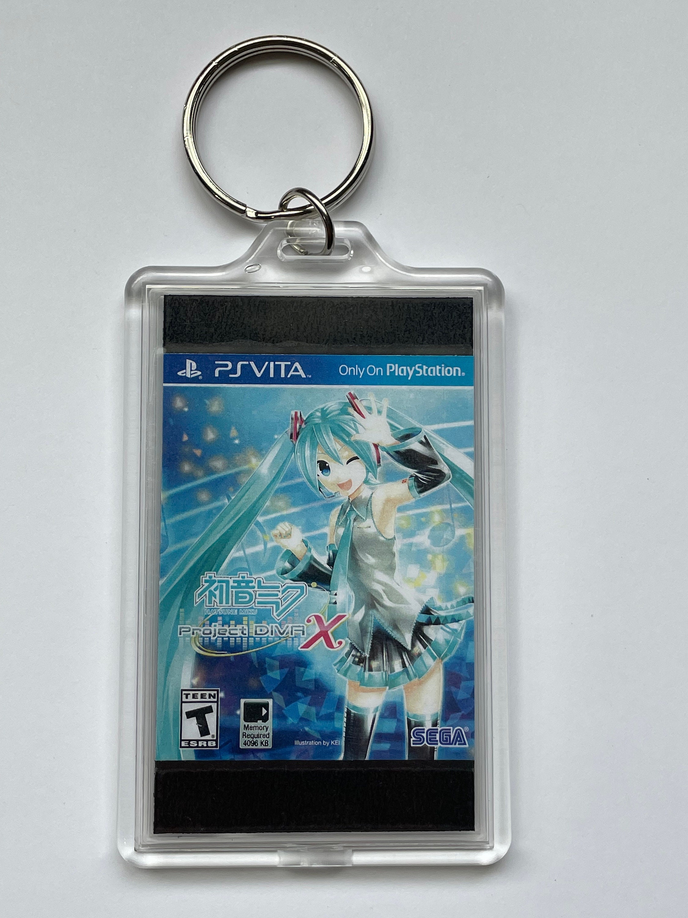 Hatsune Miku Project Diva X video Game Cover Art Custom Key Chain ...