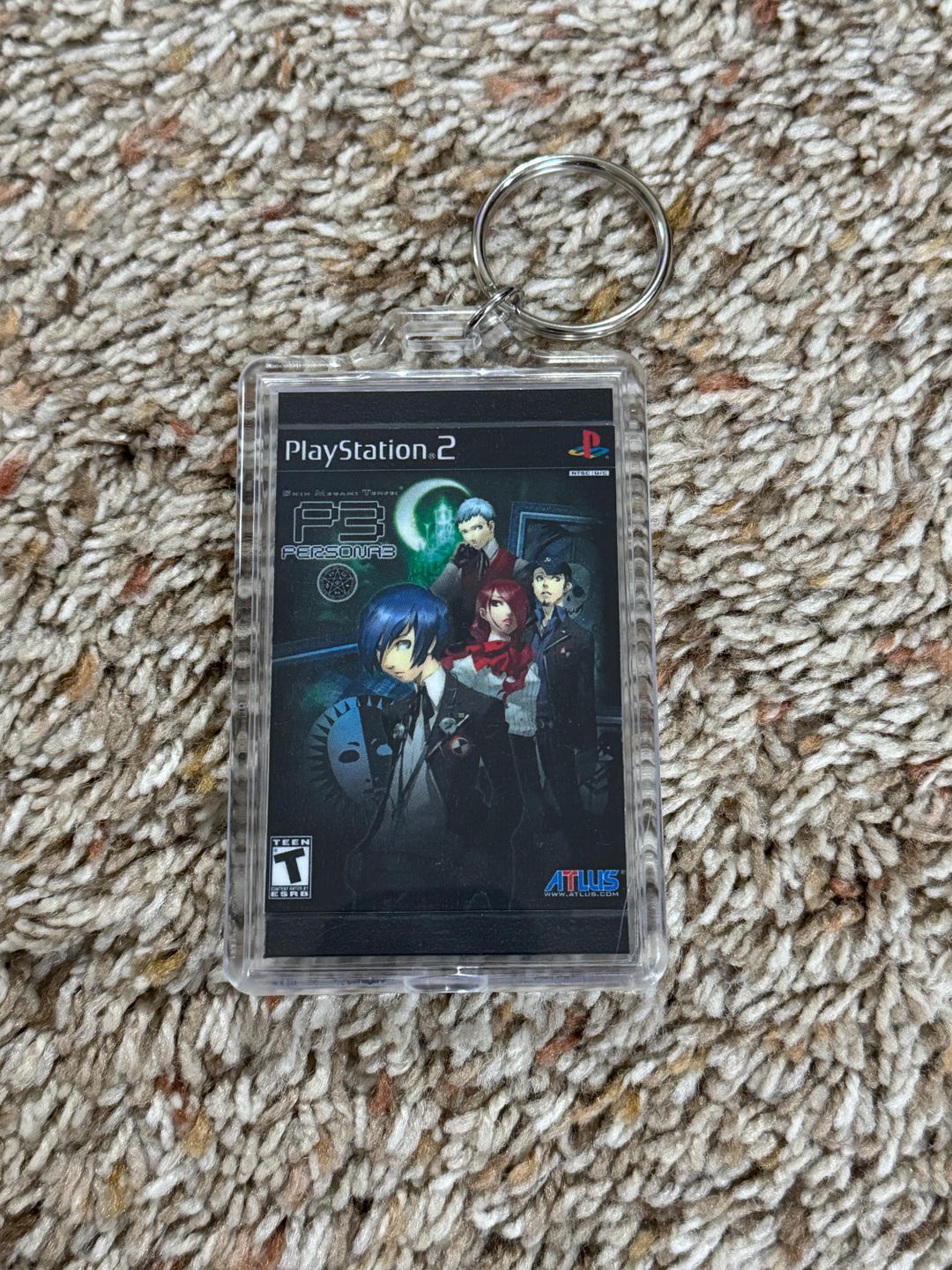 Shin Megami Tensei Persona 3, P3 "video Game Cover Art Custom Key Chain ...