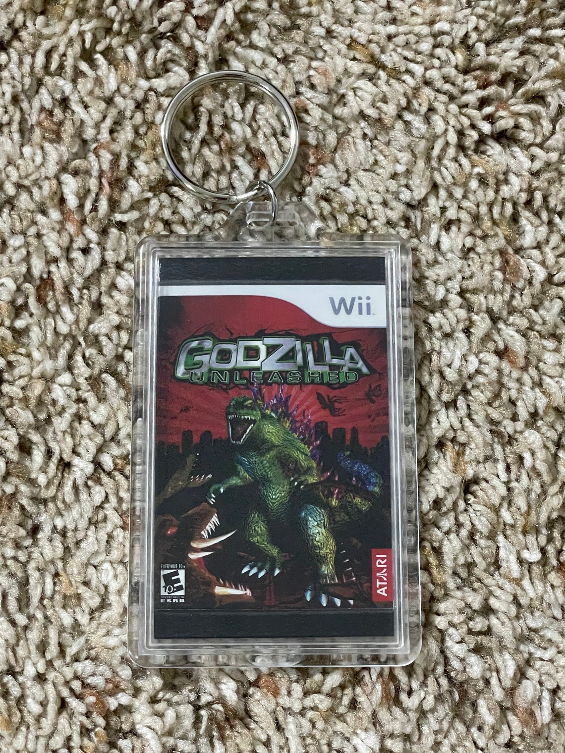 Godzilla Unleashed Video Game Cover Art Custom Key Chain - Etsy