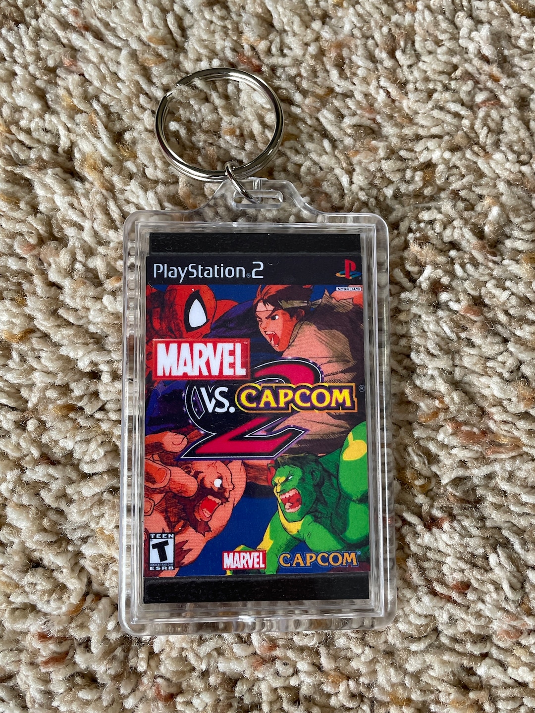 Marvel Vs Capcom 2 , MVC2 "video Game Cover Art Custom Key Chain ...