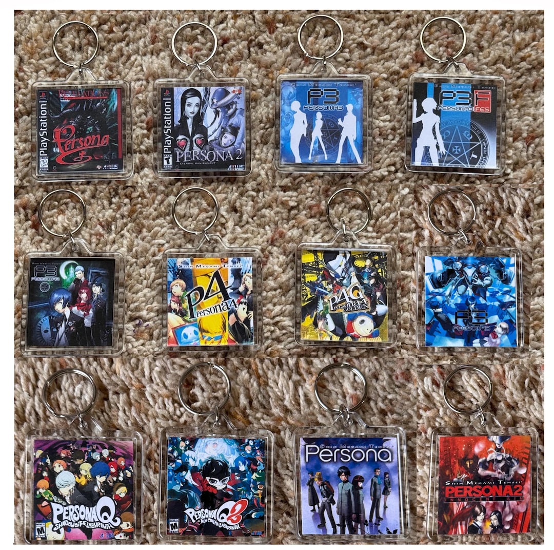 Shin Megami Tensei Persona Key Chain "p1, P2, P3, P3 FES, P4" - Small ...