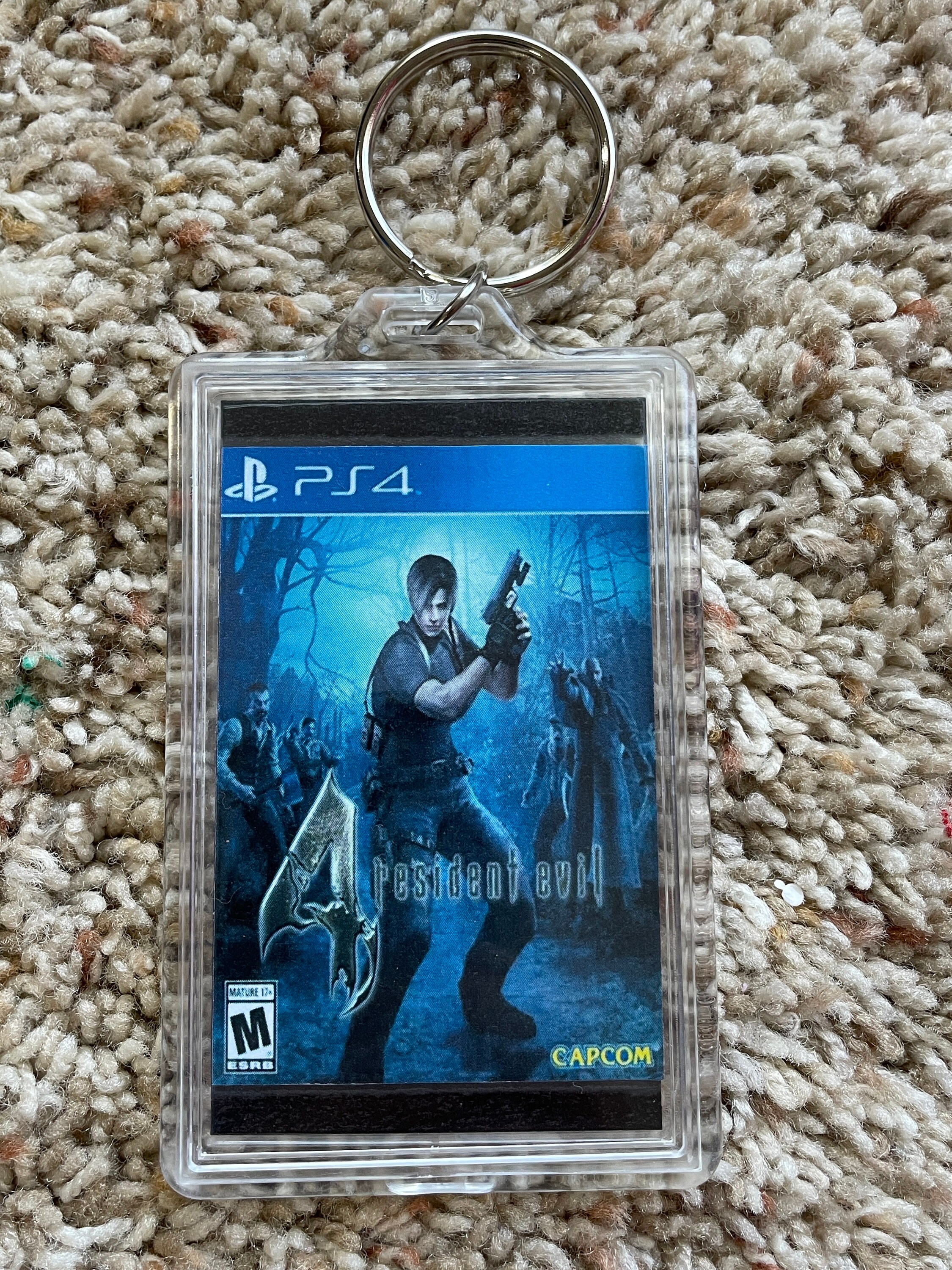 Resident Evil 4 video Game Cover Art Custom Key - Etsy